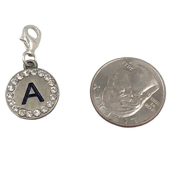 b charmed | Jewelry | Bcharmed Jeweled Round Letter A Charmpendant ...